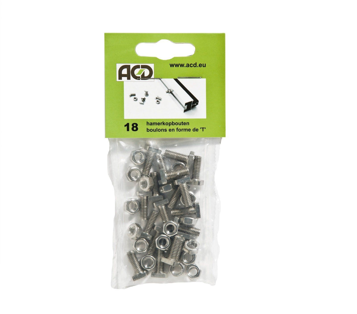 Boulons en T pour Serre de Jardin en Verre ACD